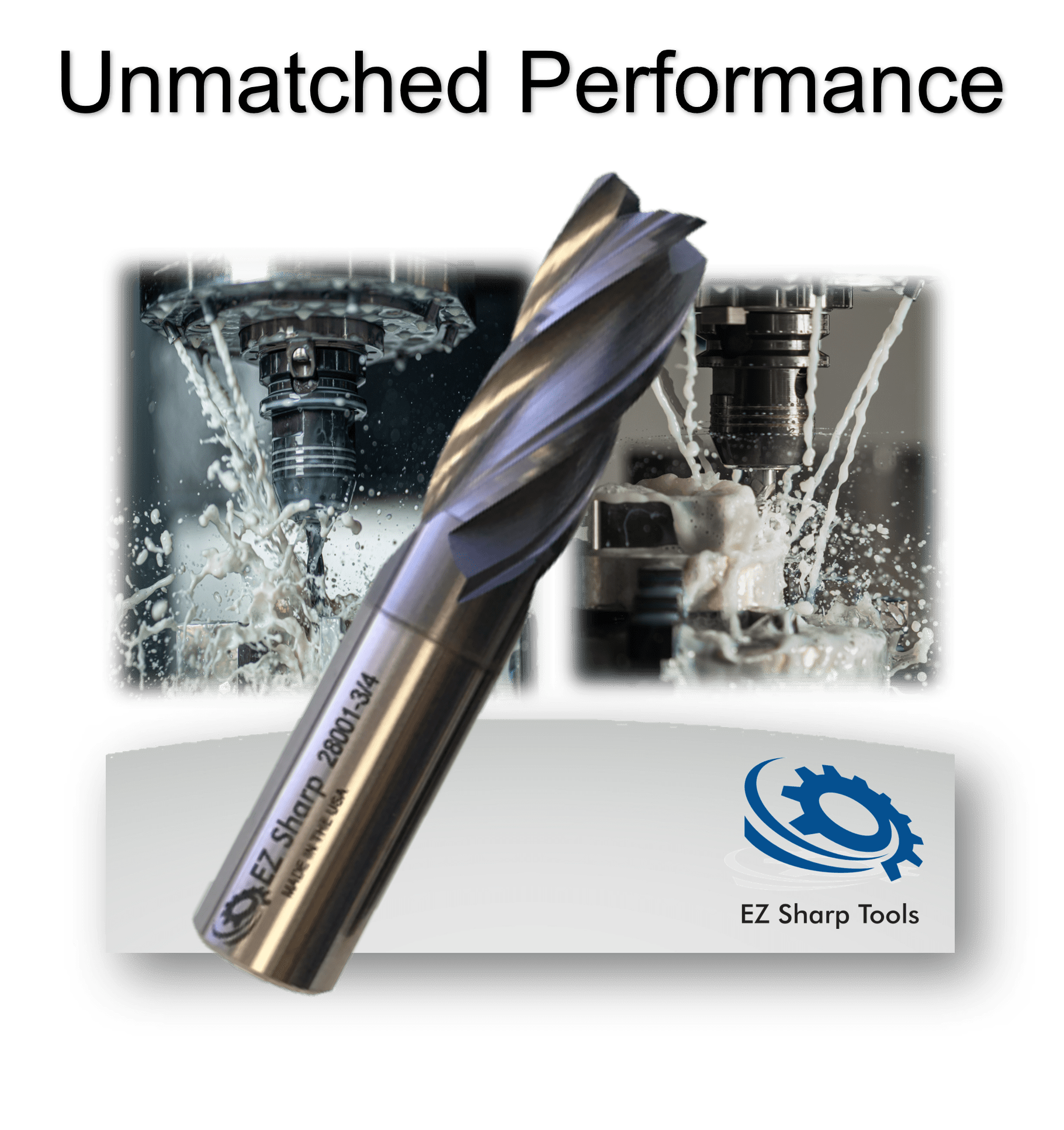 EZ Sharp Vari-Flute End Mill, DIA 1/8" LOC 1/2", OAL 1.5", 4 Flute - 1 ...